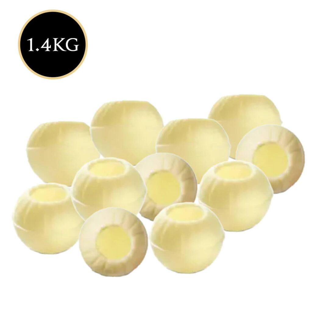 Rich Ribbon Truffle Shells White 25mm - Purchase Now