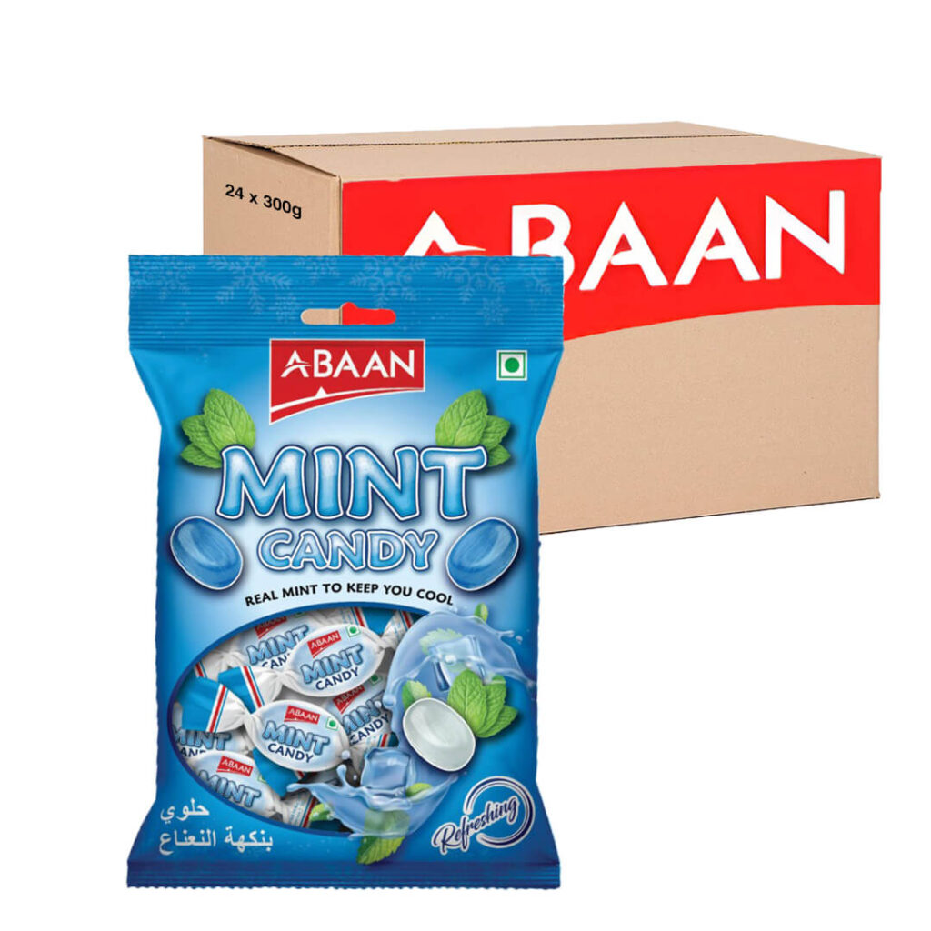 Abaan Mint Candy 24x300g - Wholesale Store Dubai