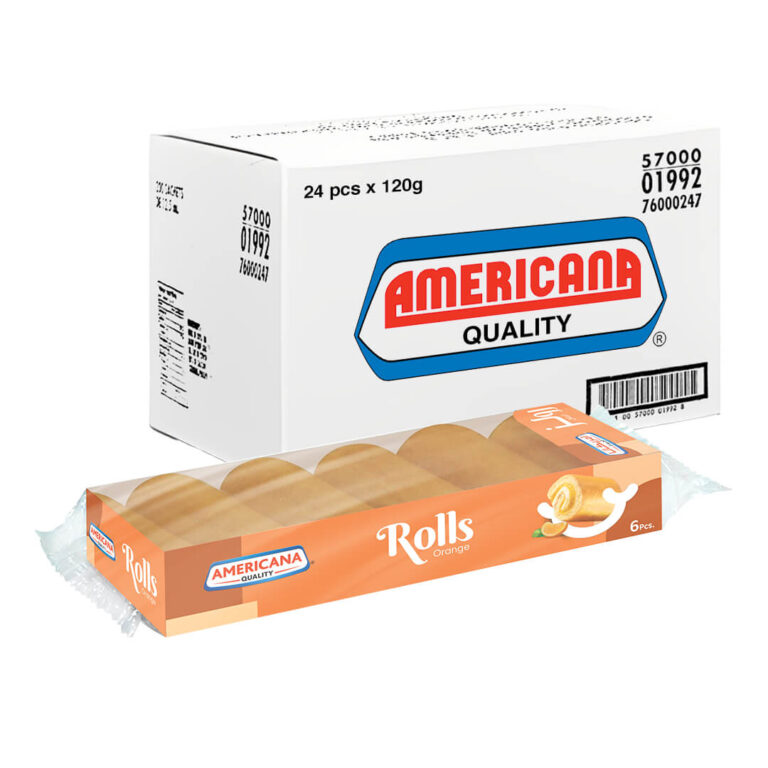 Americana Mini Roll Orange Cake 120g