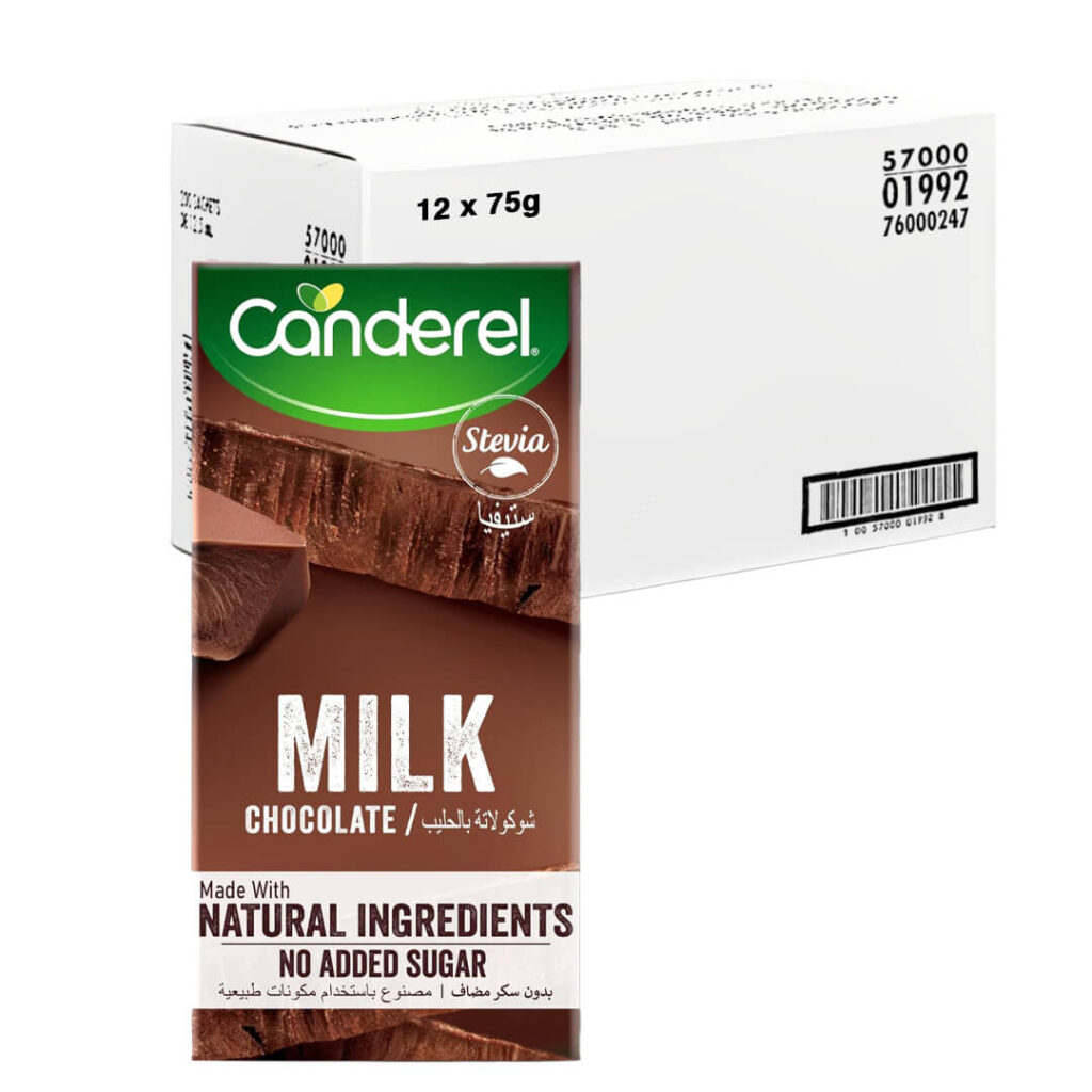 Canderel Milk Chocolate 75g - Wholesale Store Dubai