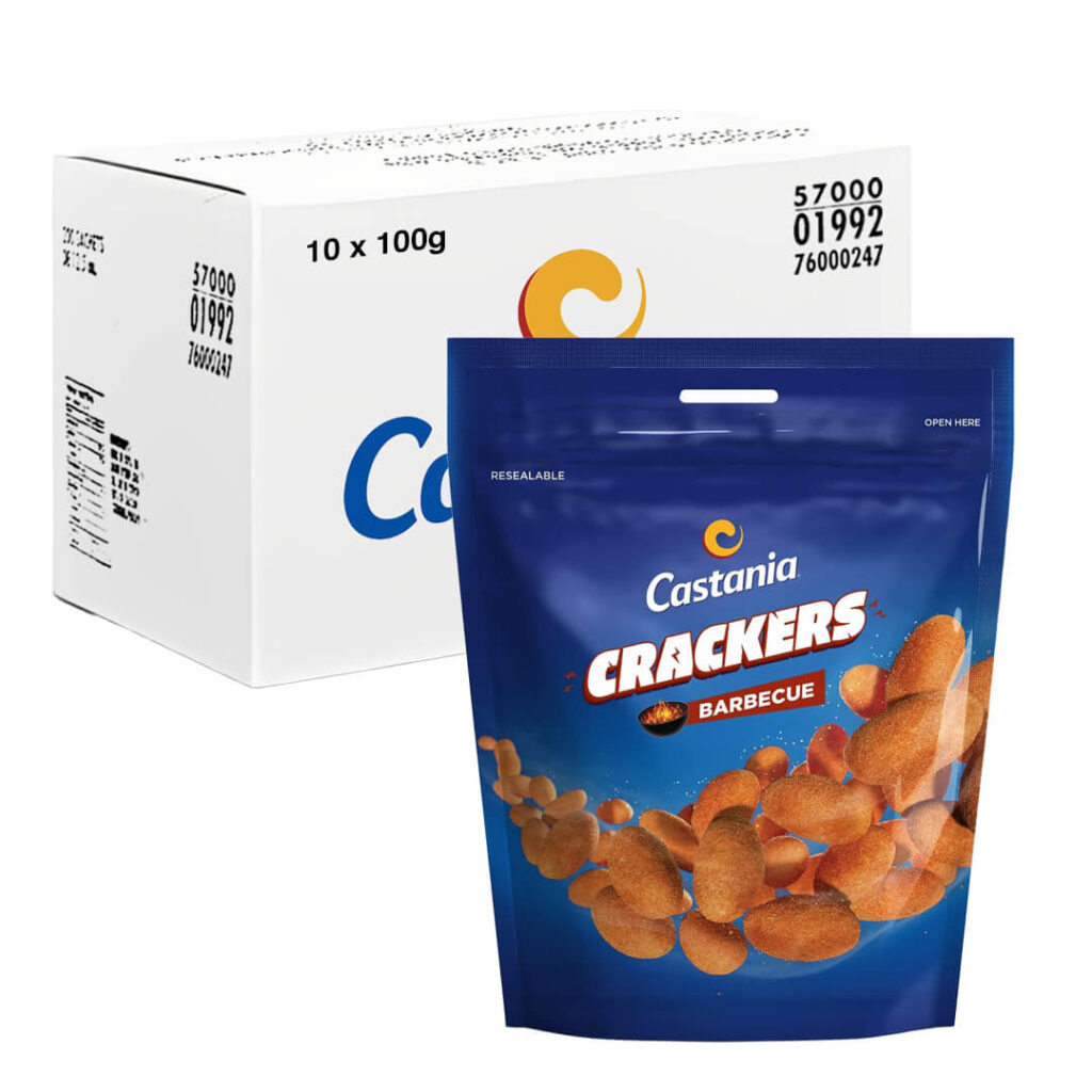 Castania Coated Peanuts Barbecue Flavor 100g - Buy Now