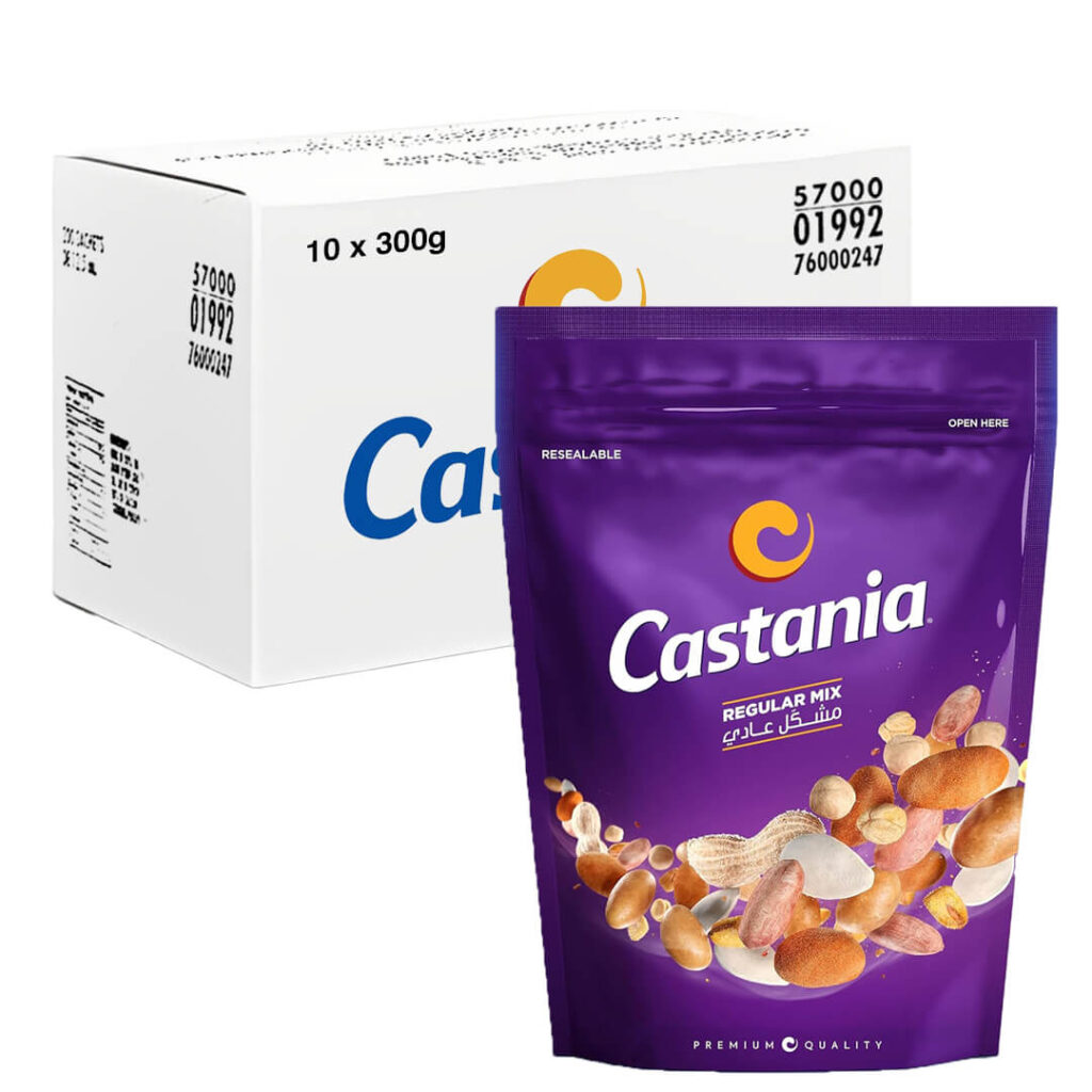 Castania Regular Mix Nuts Doypack - Martoo Store UAE