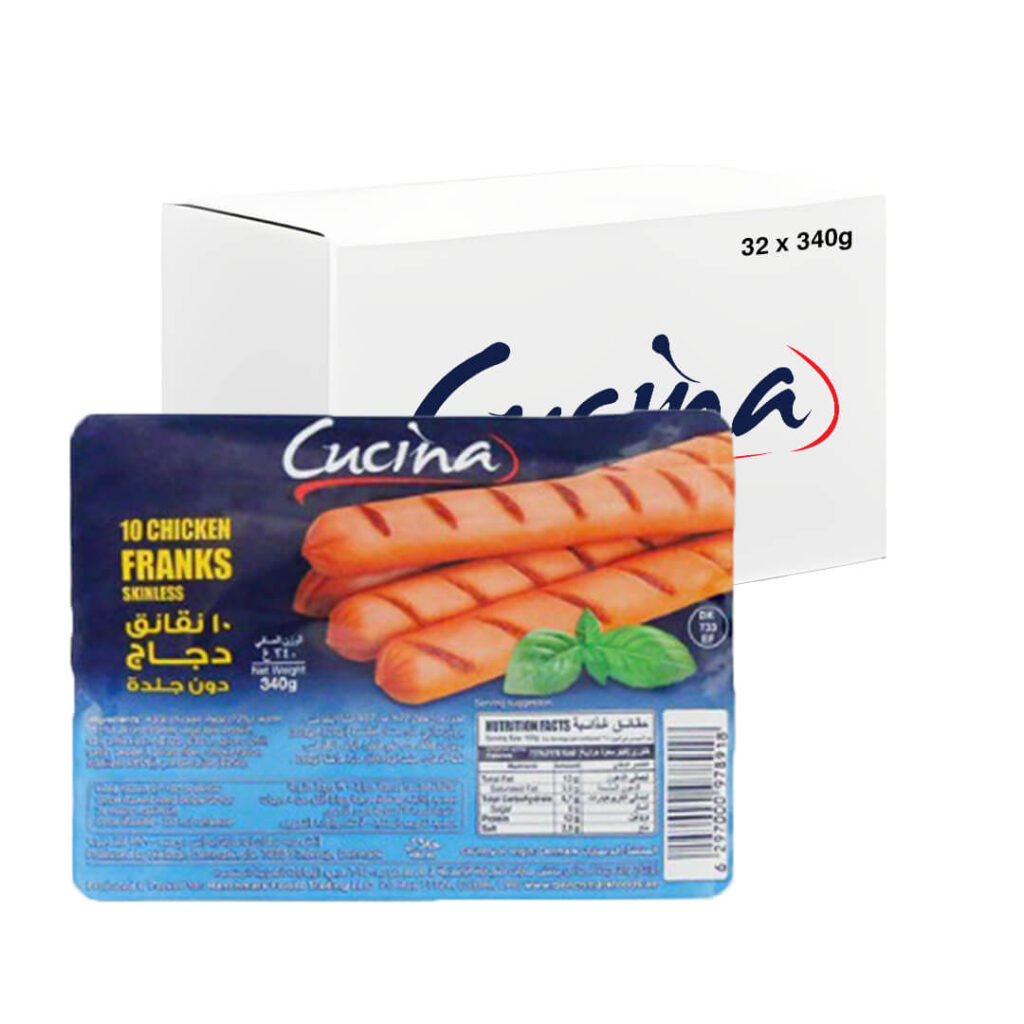 Cucina Chicken Franks 340g - Buy In Best Price