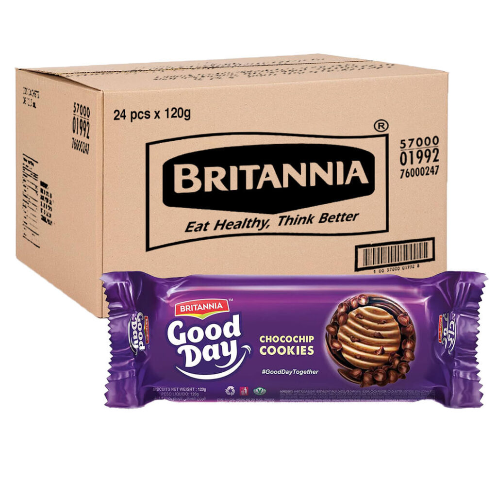 Britannia Chocolate Chip Cookies 120g - Wholesale Martoo