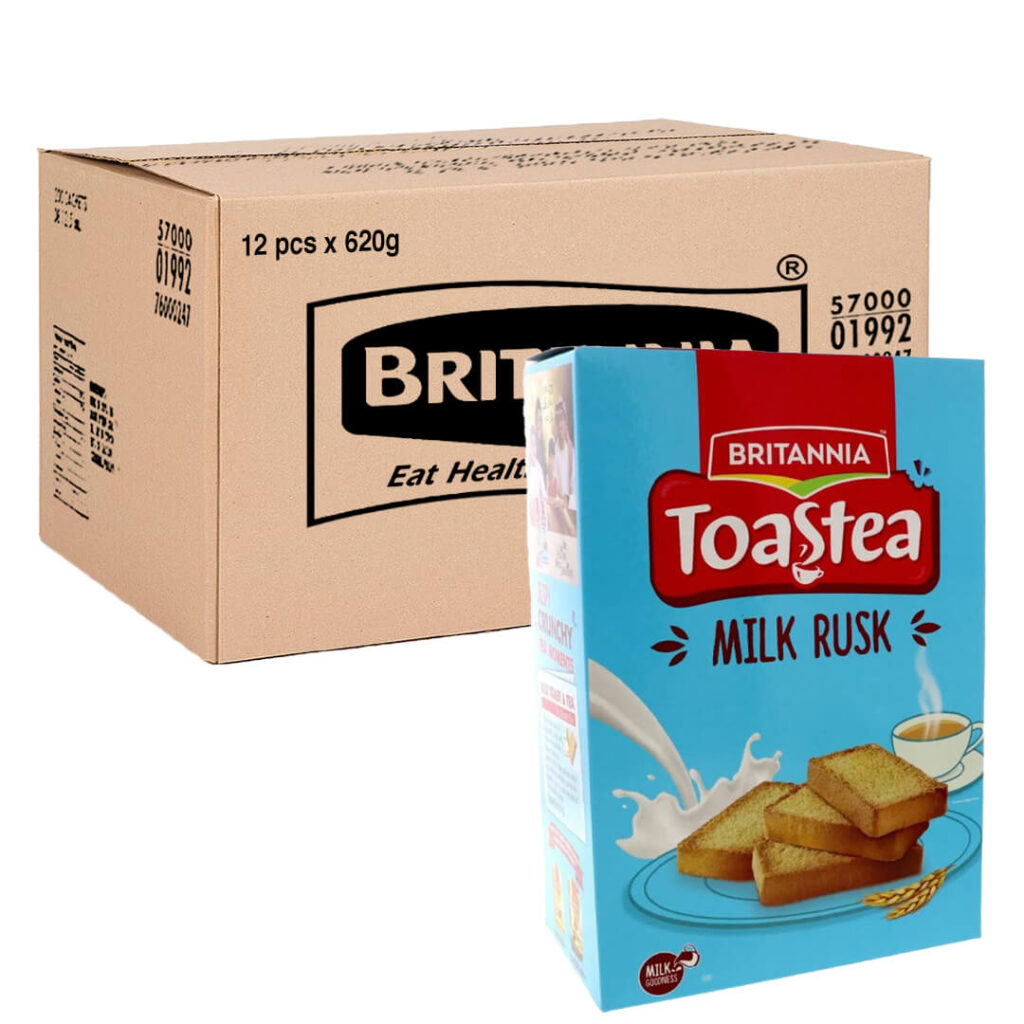 Britannia Toastea Milk Rusk 620g - Fast Delivery Across UAE