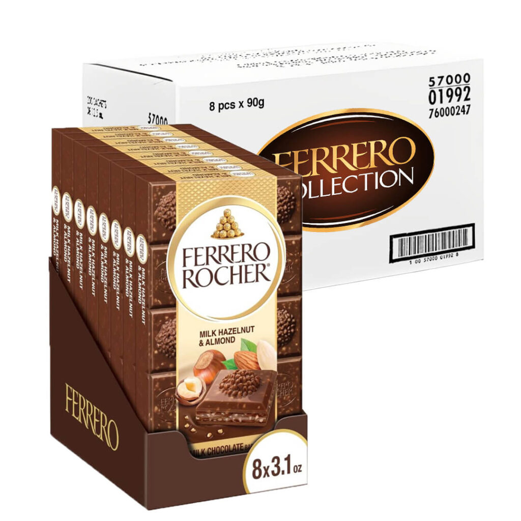 Ferrero Rocher Milky Hazelnut and Almond Bar - Martoo