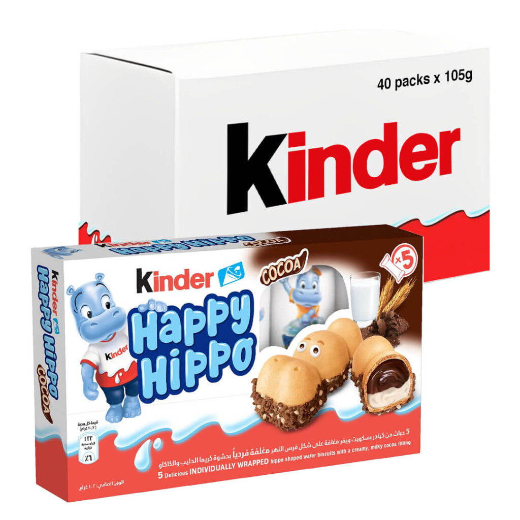 Kinder Happy Hippo Cocoa Biscuit 105g - Wholesale Martoo