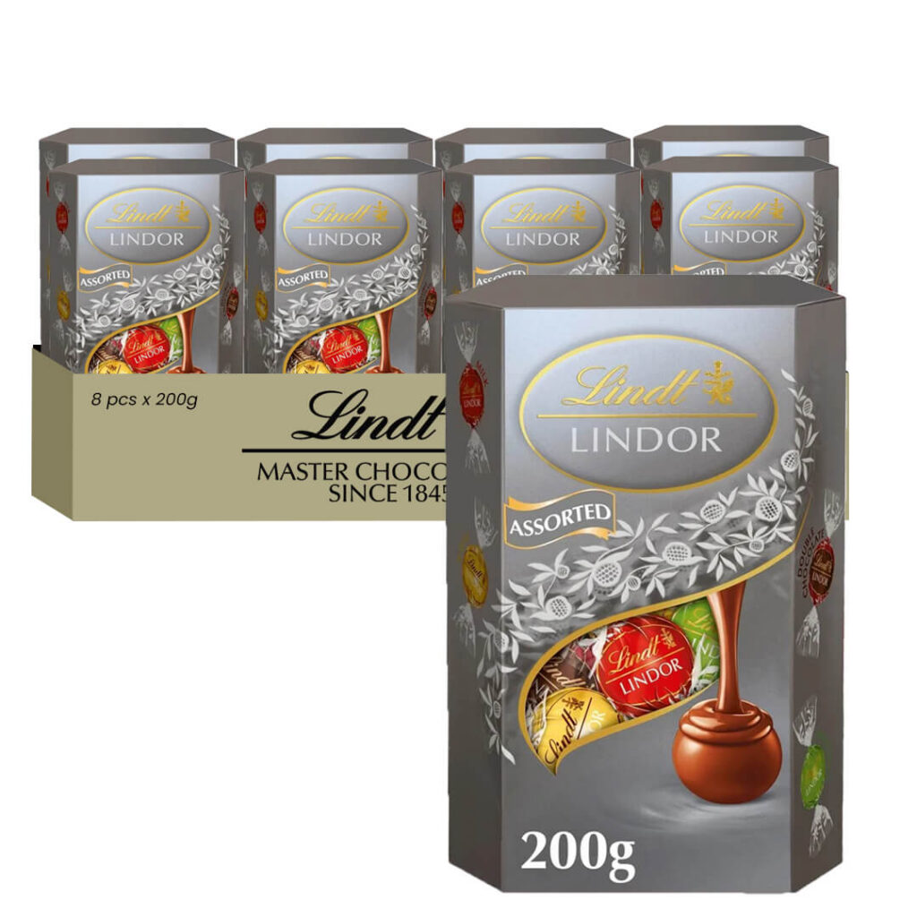 Lindt Lindor Silver Chocolate 200g - Martoo Store UAE