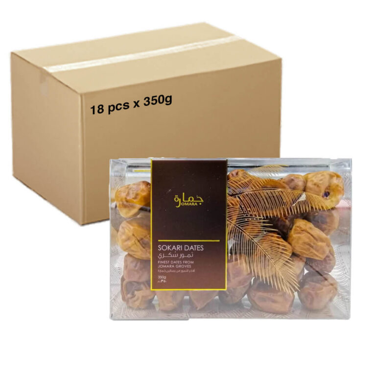 Sokari Dates Jomara 18x350g - Bulk Supplier In Dubai