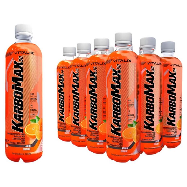 Vitalix KarboMax 30 - Tango Orange Weight Gain Drink Zero Sugar, 500ml
